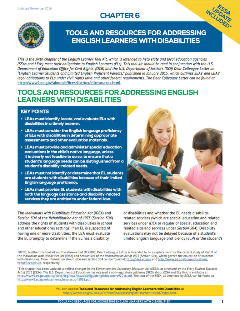 Supporting Emergent Bilinguals with Individualized Education Plans ...